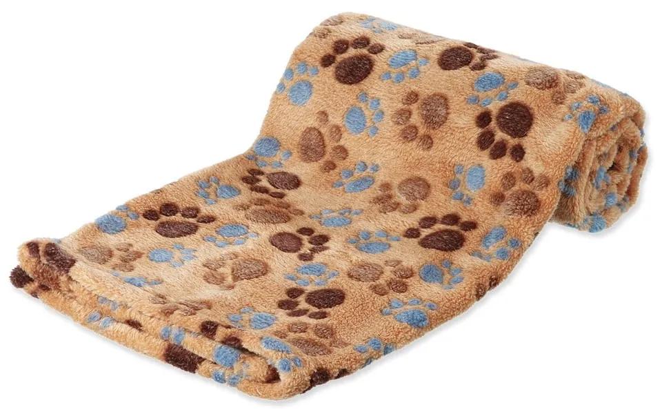 Béžová fleecová deka pro domácí mazlíčky 100x150 cm Trixie Laslo – Plaček Pet Products