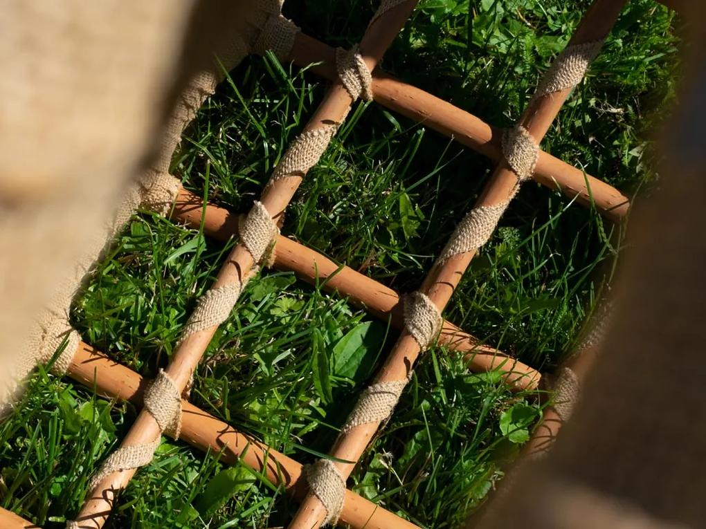 Benlemi Přírodní závěsná houpačka BELLA ručně pletená z vrbového proutí Zvolte barvu: Krémová