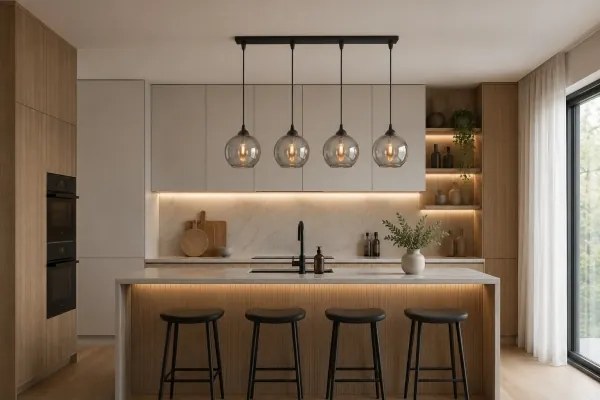 BRILAGI - Lustr na lanku DIOR 4xE27/60W/230V černá/kouřová šedá