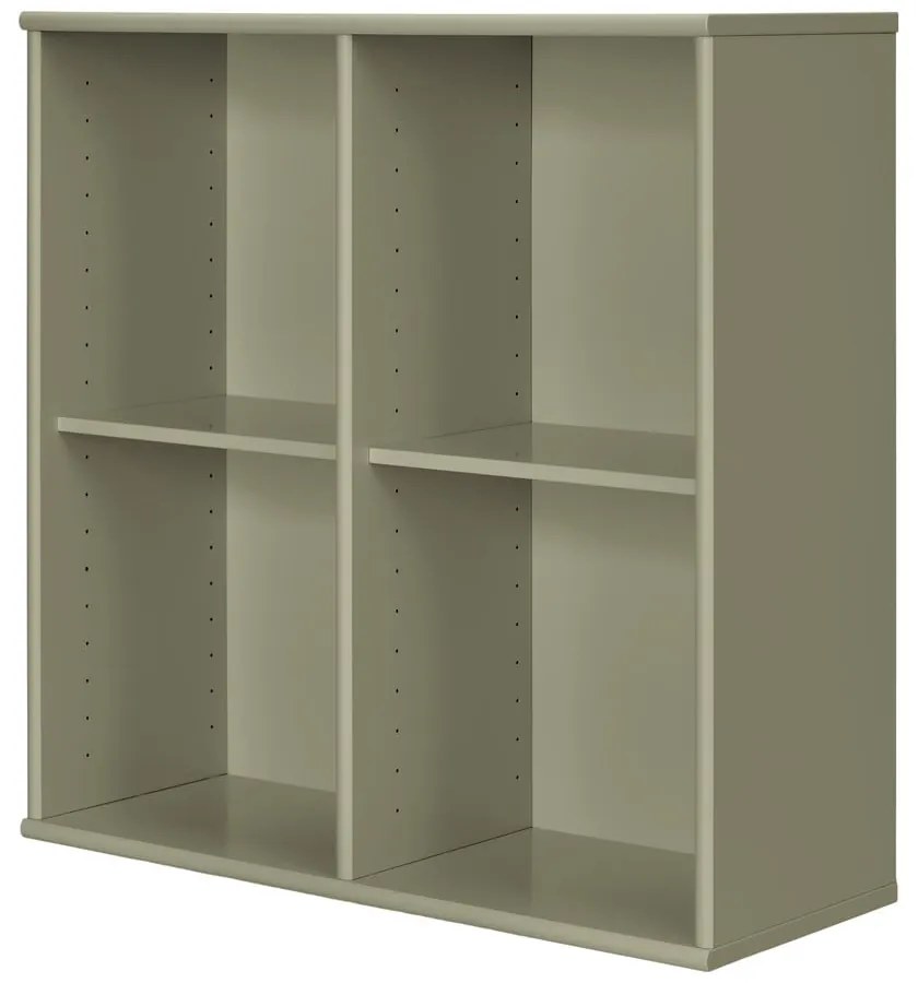 Khaki závěsná knihovna 140x140x27 cm Mistral – Hammel Furniture