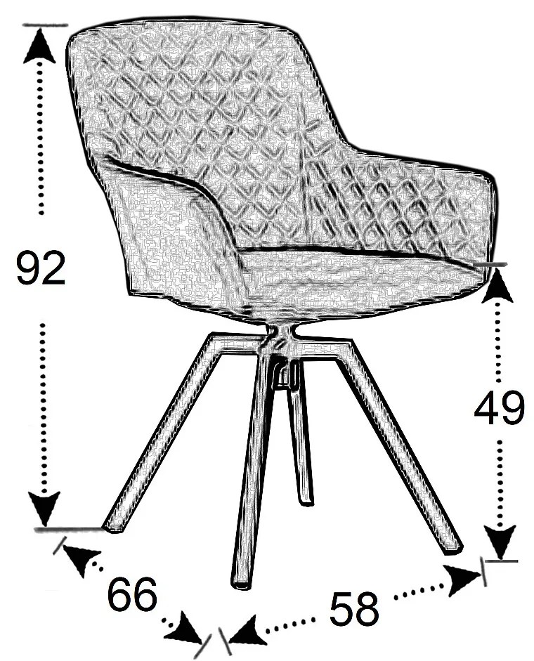 DOPPLER Zahradní hliníkové křeslo otočné PARIS (šedé)