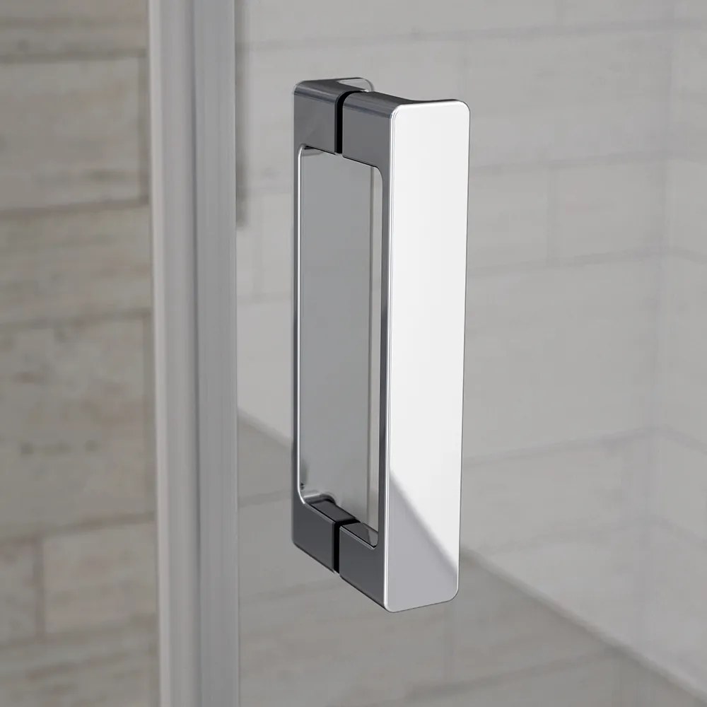 Roth Dvoukřídlé sprchové dveře LYP2 pro instalaci do niky, brillant Varianta: šířka: 80 cm - (LYP2 800 - 1135008220), Barva profilů a typ výplně: profily: brillant, výplň: transparent