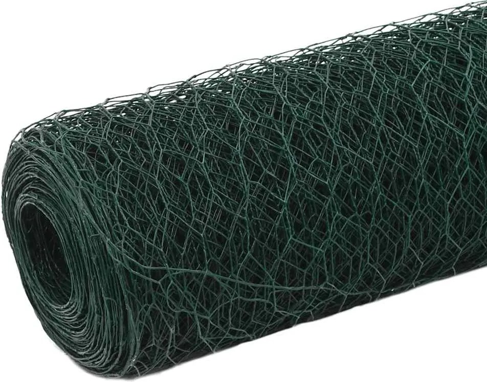 Pletivo ke kurníku ocel PVC vrstva 25 x 1,2 m zelené 143269