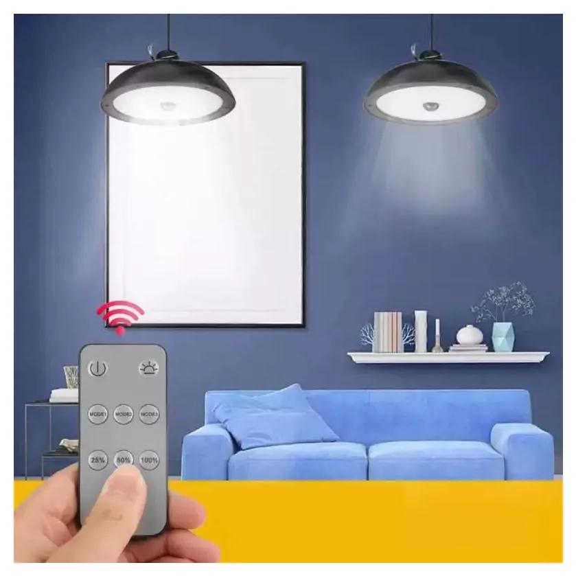 HJ solární LED světlo s dálkovým ovládáním a jednou lampou LED barva: Teplá bílá/Warm white