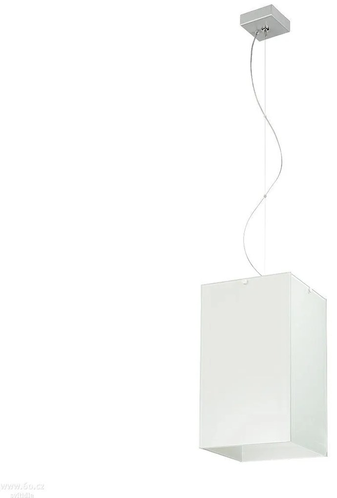 Linealight 6668 Gluèd_PQ1, závěsné svítidlo, 1x77W E27, bílé sklo, 20x20x35 cm