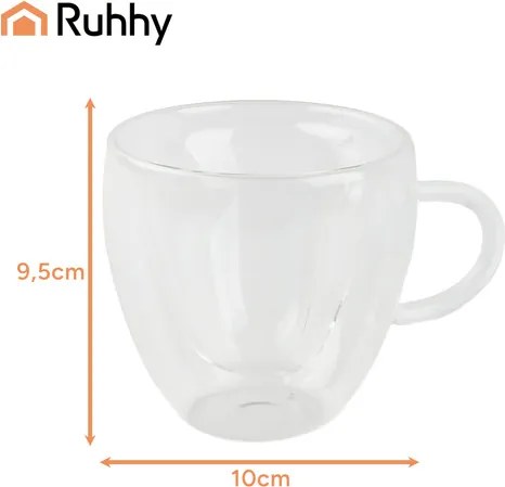 Ruhhy Termální sklo 240ml - Ruhha srdce 26906