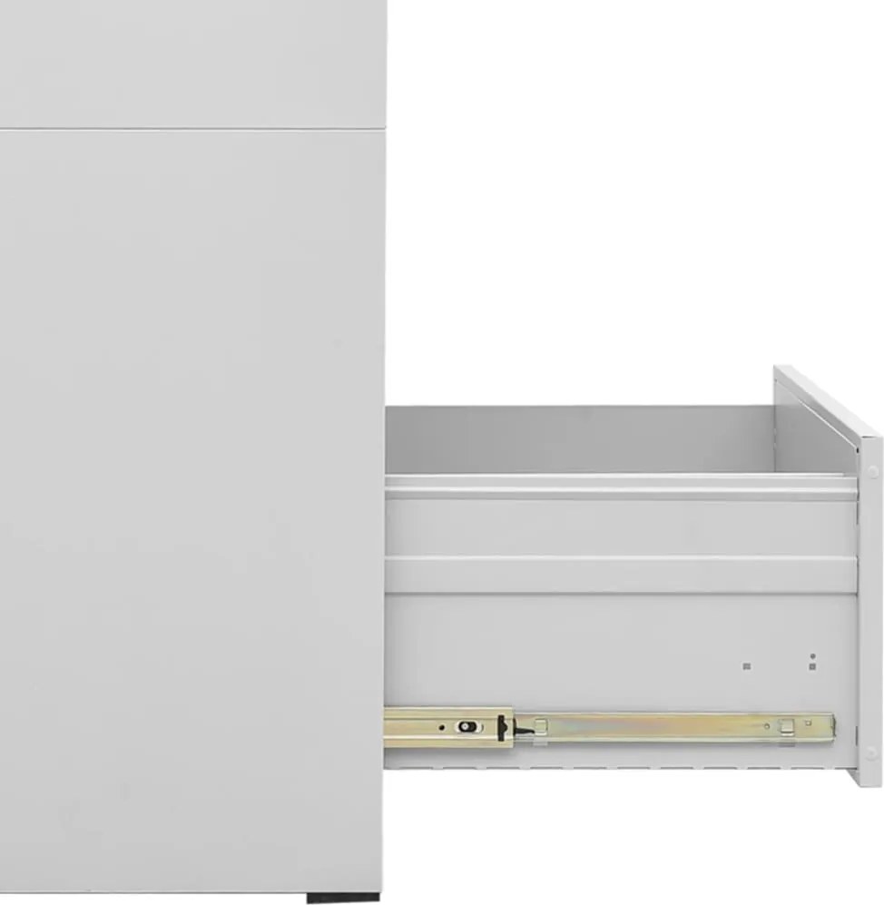 vidaXL Kancelářská skříň 46 x 62 x 72,5 cm ocel [336271] Barva: světle šedá