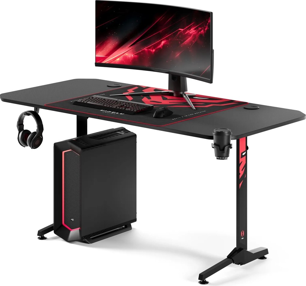 Velký herní stůl Diablo X-Mate 1600 černý