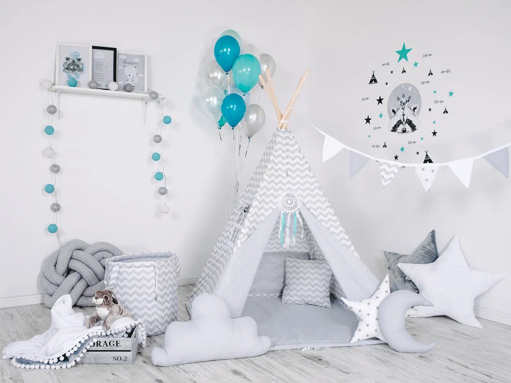 Set teepee stan Cik cak bílý varianta: standard + CASH BACK 500 Kč