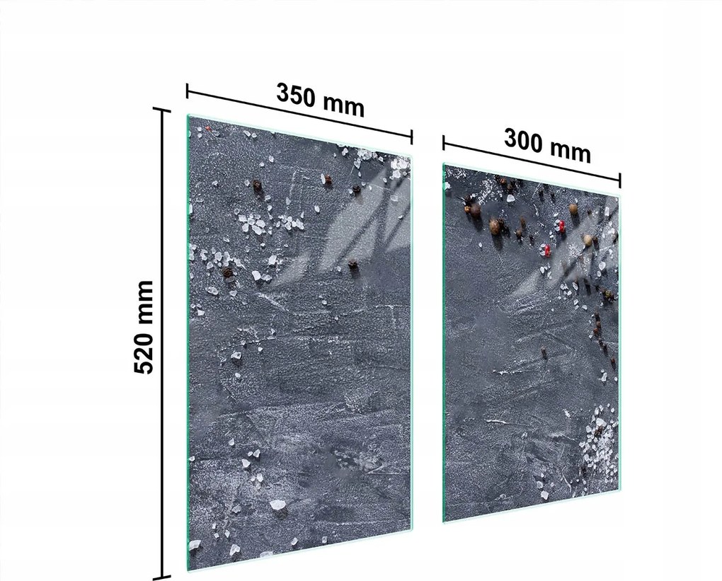 Skleněná Ochranná Deska Do Kuchyně 65x52 Břidlice