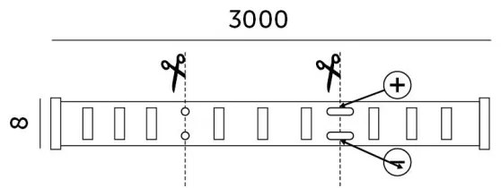 LED Stmívatelný pásek LUMOS LED/25W/230V 3m 4000K