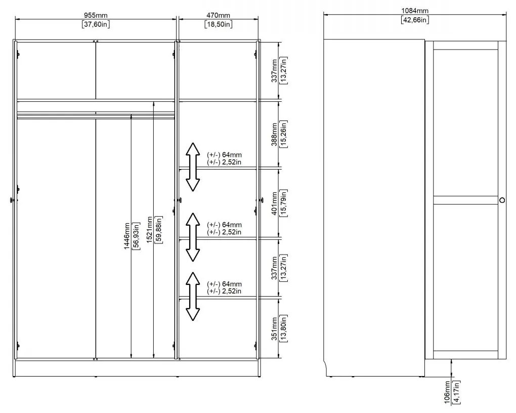 FALCO Šatní skříň Birger 052 jackson hickory