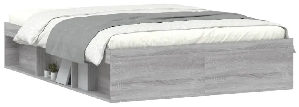 Rám postele šedý sonoma 135 x 190 cm Double,  3203913
