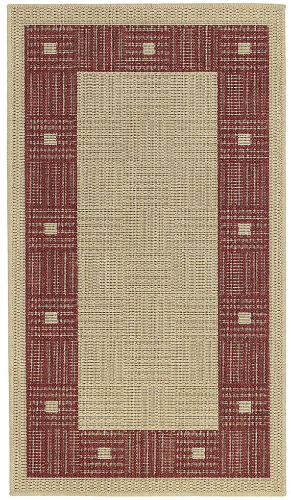Koberce Breno Kusový koberec SISALO 879/J84 Red, Červená, Vícebarevné, 40 x 60 cm