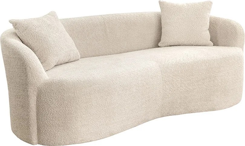 Designová 2-místná pohovka Vardinon 178 cm šampaňská béžová