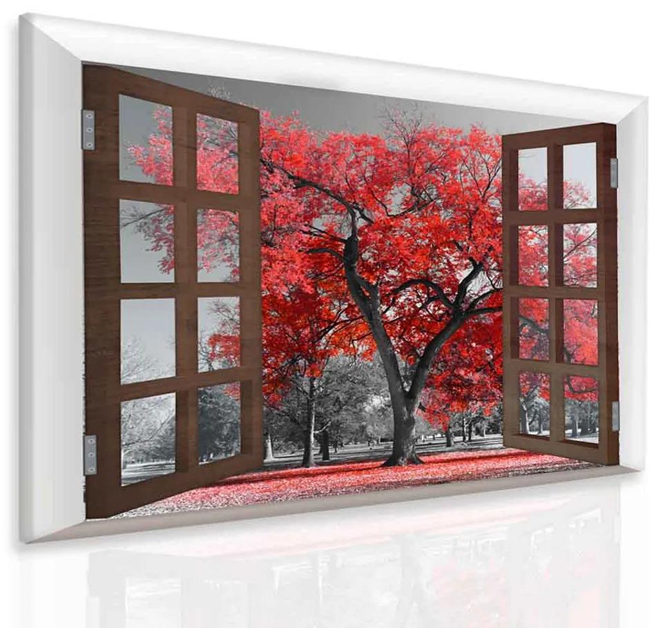 Obraz podzimní atmosféra - strom (130x110 cm) - InSmile ®