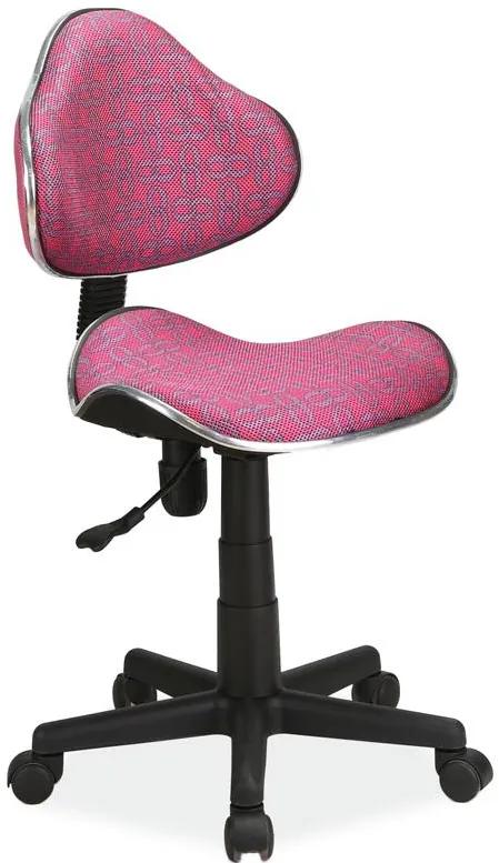 Signal Kancelářská židle Q-G2 růžový vzor
