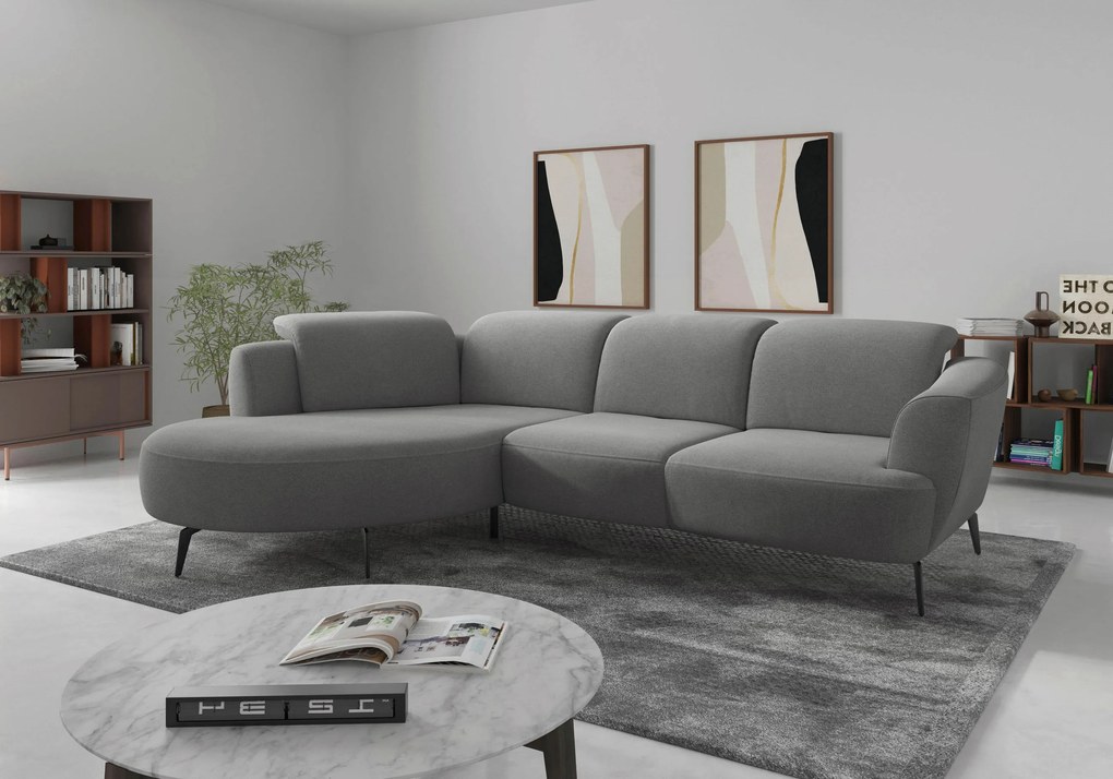 XXXLutz ROHOVÁ SEDAČKA, textil, šedá Sit & More - Sedací soupravy - 000144018523