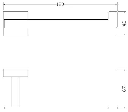 OMNIRES 8151BCR - Držák toaletního papíru LIFT lesklý chrom