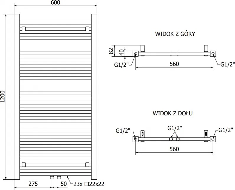 Mexen Pluton, elektrické topné těleso 1200x600 mm + topná tyč 900 W, černá, W106-1200-600-2900-70