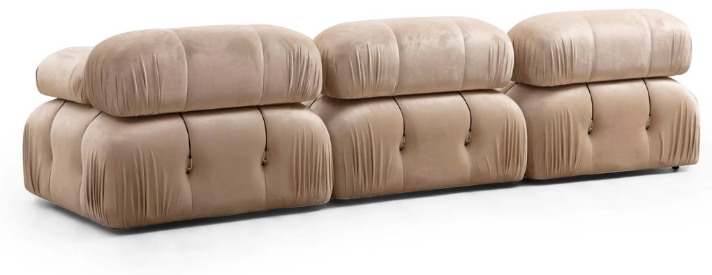 Atelier del Sofa 3-místná pohovka Bubble 3 Seater ( L1-O1-1R) - Velvet, Krémová