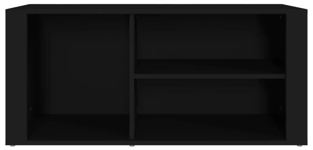 Botník černý 100x35x45 cm kompozitní dřevo - Default Title