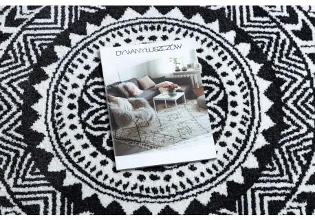 Dywany Luszczow Kulatý koberec FUN Napkin ubrousek - šedá Rozměr koberce: 160 cm KRUH