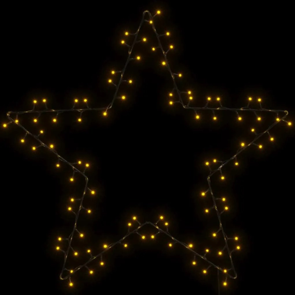 Vánoční Osvětlení Hvězda Silueta 115 Led Teplá Bílá