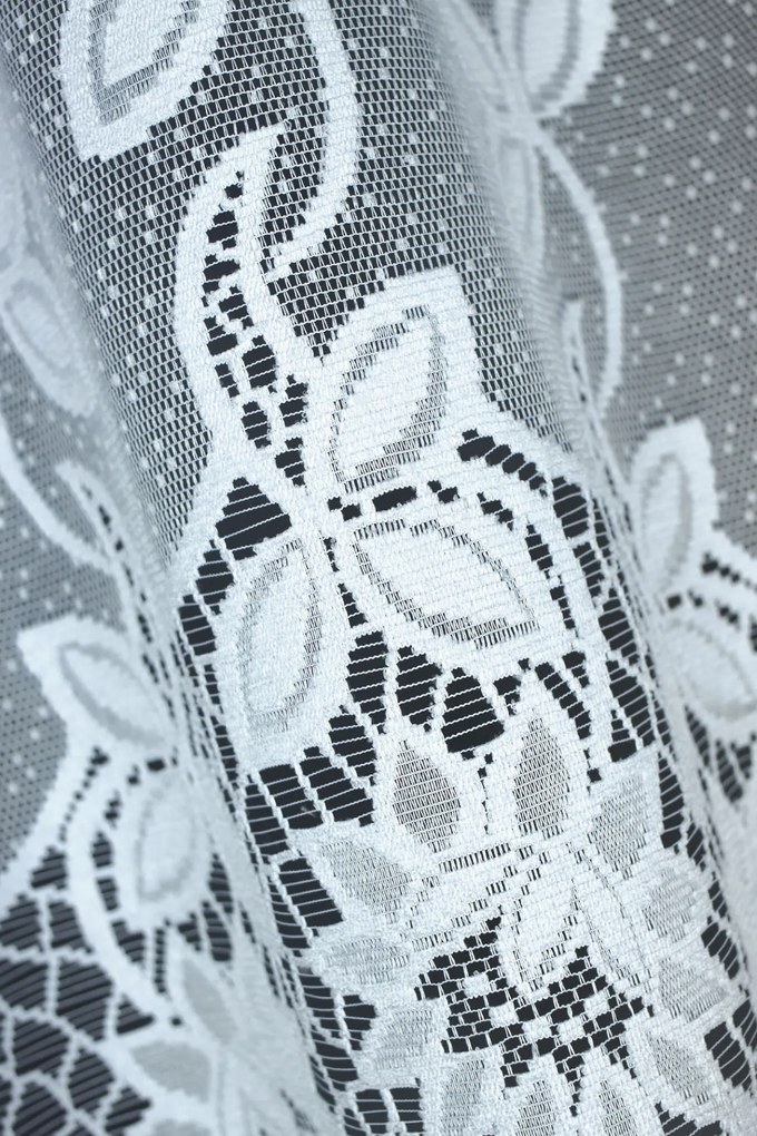 Dekorační žakárová záclona s řasící páskou LIZBETH 130 bílá 300x130 cm MyBestHome
