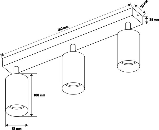 Brilagi - LED RGBW Stmív. bodové svít. SELE DIAMANT 3xGU10/4,8W/230V bílá