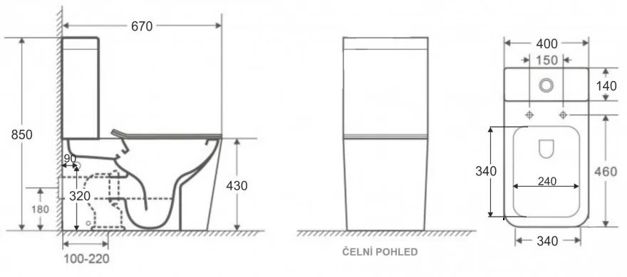 Olsen Spa Kombi WC ORLO RIMLESS se SLIM sedátkem Soft-close OLKLT2093A