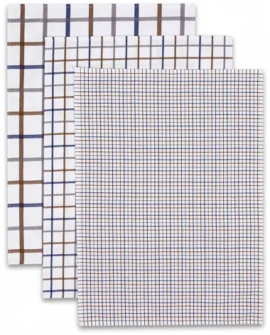 SVITAP sleep well Utěrka Extra savá 50x70 Káro mix modrá 3 ks