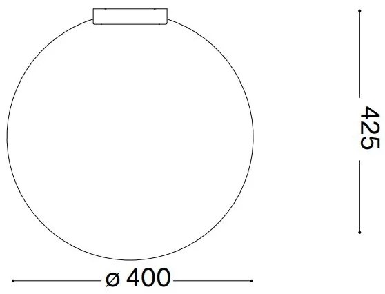 Ideal Lux - Stropní svítidlo CARTA 1xE27/25W/230V pr. 40 cm bílá