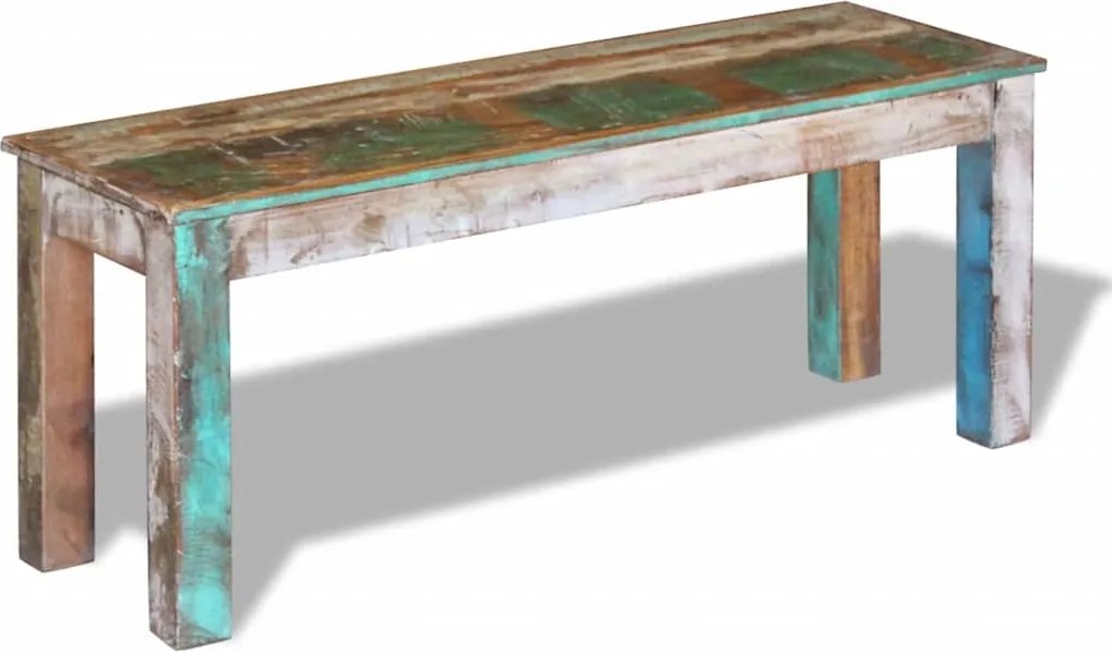 Lavice masivní recyklované dřevo 110 x 35 x 45 cm 243454