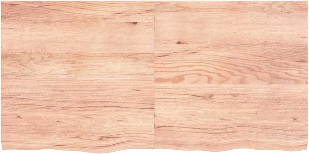 Koupelnová deska hnědá 120x60x(2-4) cm ošetřený masivní dřevo 3156143