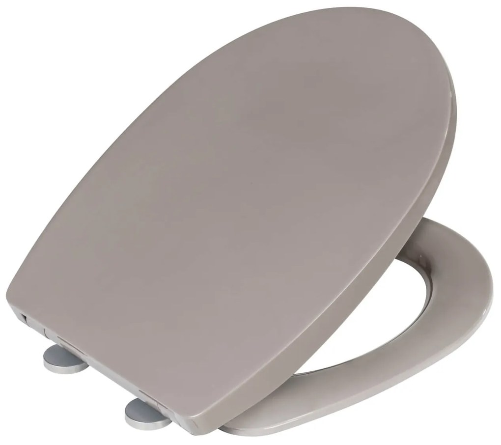 WENKO Samozavírací WC sedátko Tilos taupe Easy Close Thermoplast