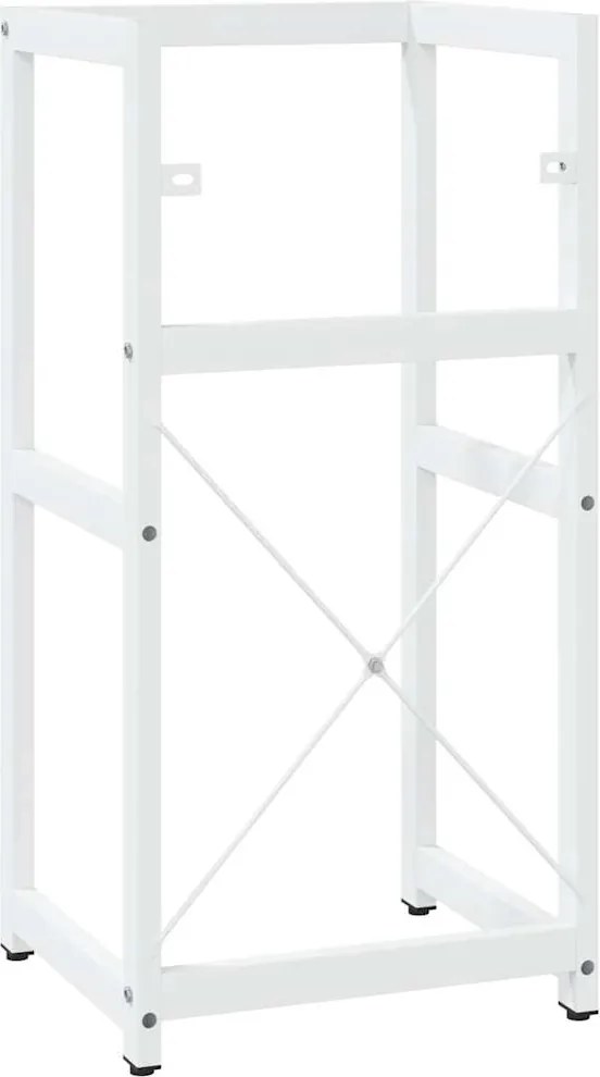 Koupelnový regál pod umyvadlo bílý 40 x 38 x 83 cm železo 338496