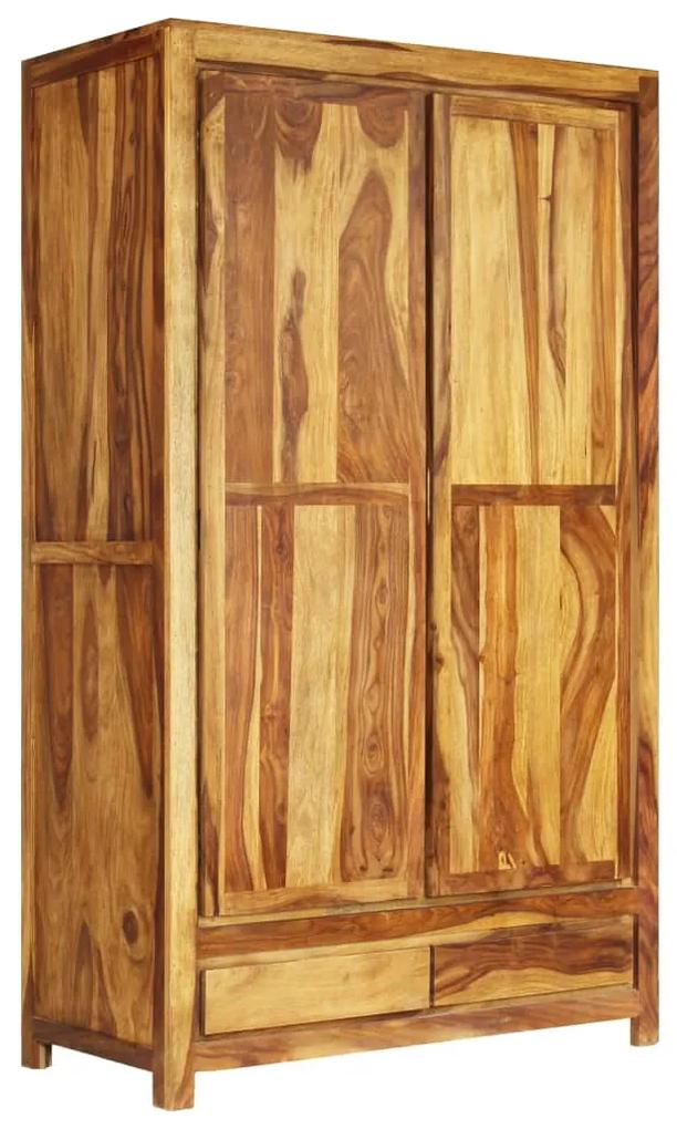 Šatní skříň - masivní sheeshamové dřevo | 110x55x190 cm