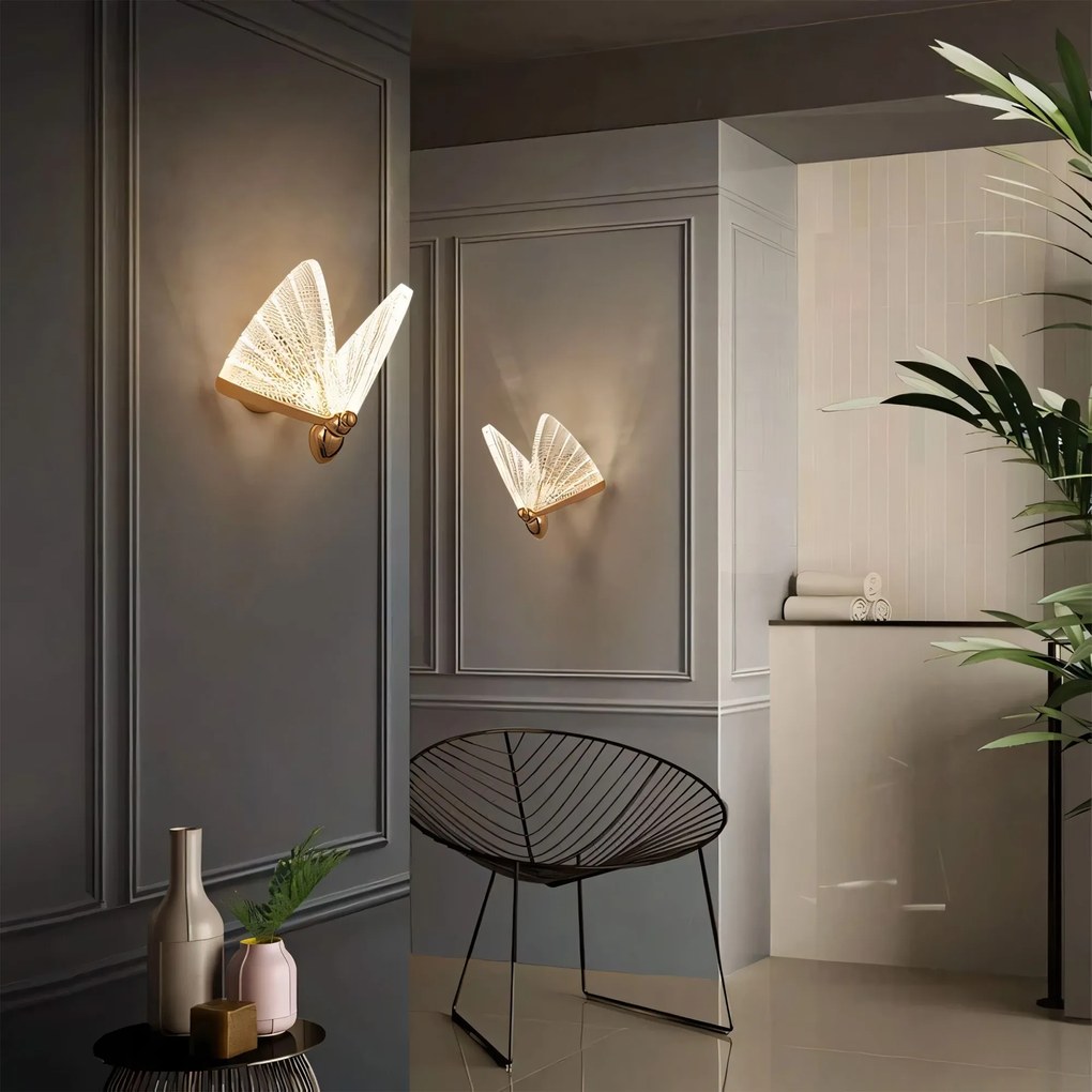 Toolight Toolight, LED nástěnné svítidlo, 5W, 3000K, LHJ104-1W, světlé růžové zlato, OSW-50042