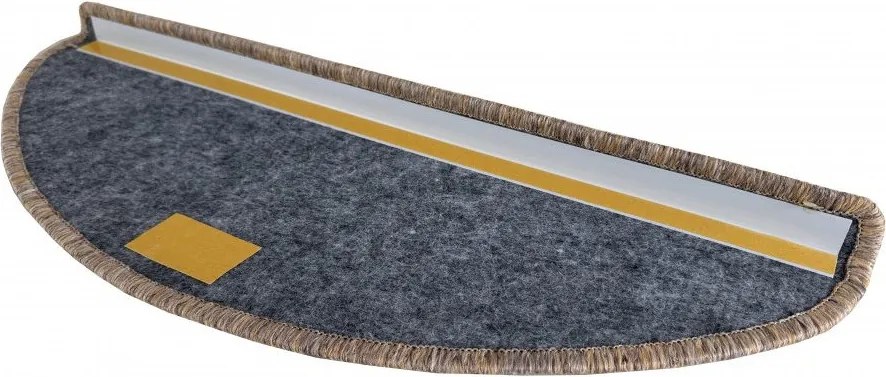 Vopi Nášlapy na schody Nature NEW přírodní půlkruh, samolepící - 28x65 půlkruh (rozměr včetně ohybu)