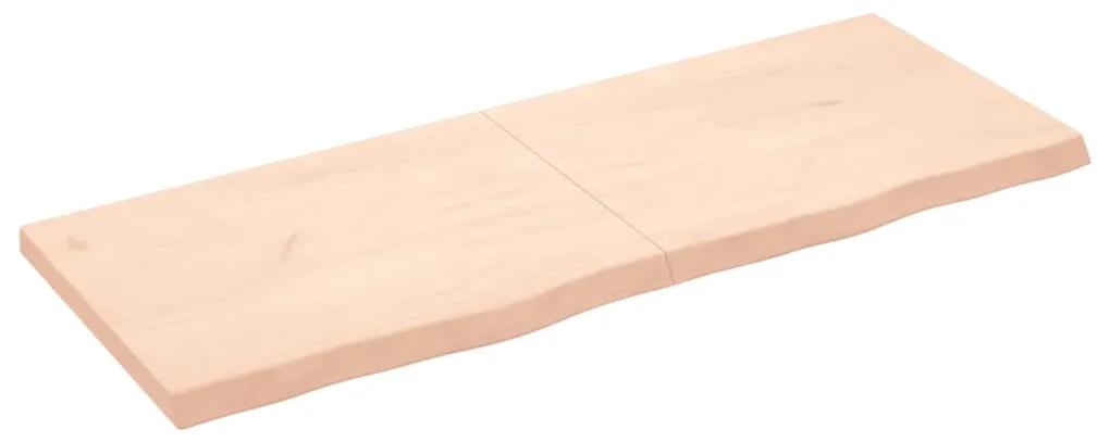 Stolní deska 160x60x(2-6) cm neošetřený masivní dubové dřevo,  3156325