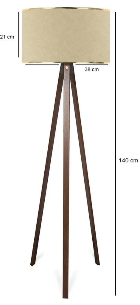 Stojací lampa AYD II 140 cm béžová