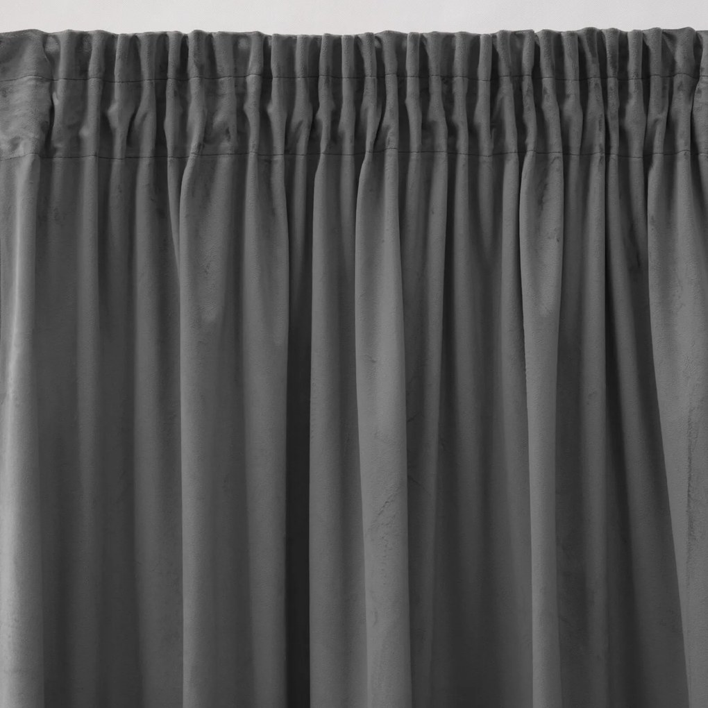 ZATEMŇOVACÍ ZÁVĚS NA PÁSCE PIERRE CARDIN SIBEL 140X270 CM ŠEDÁ
