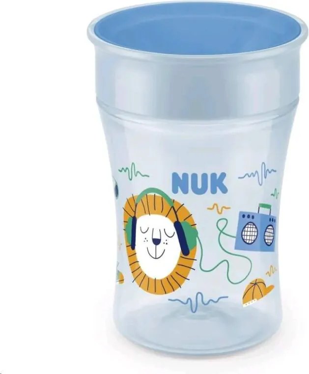 Dětský hrníček Magic NUK 360° s víčkem light blue