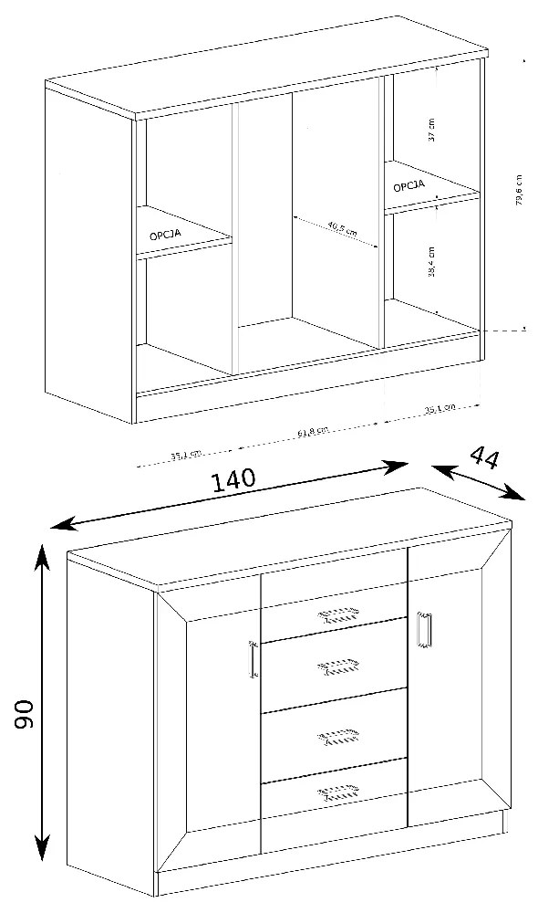 Tadeusz S - komoda T6 - dub stoletý