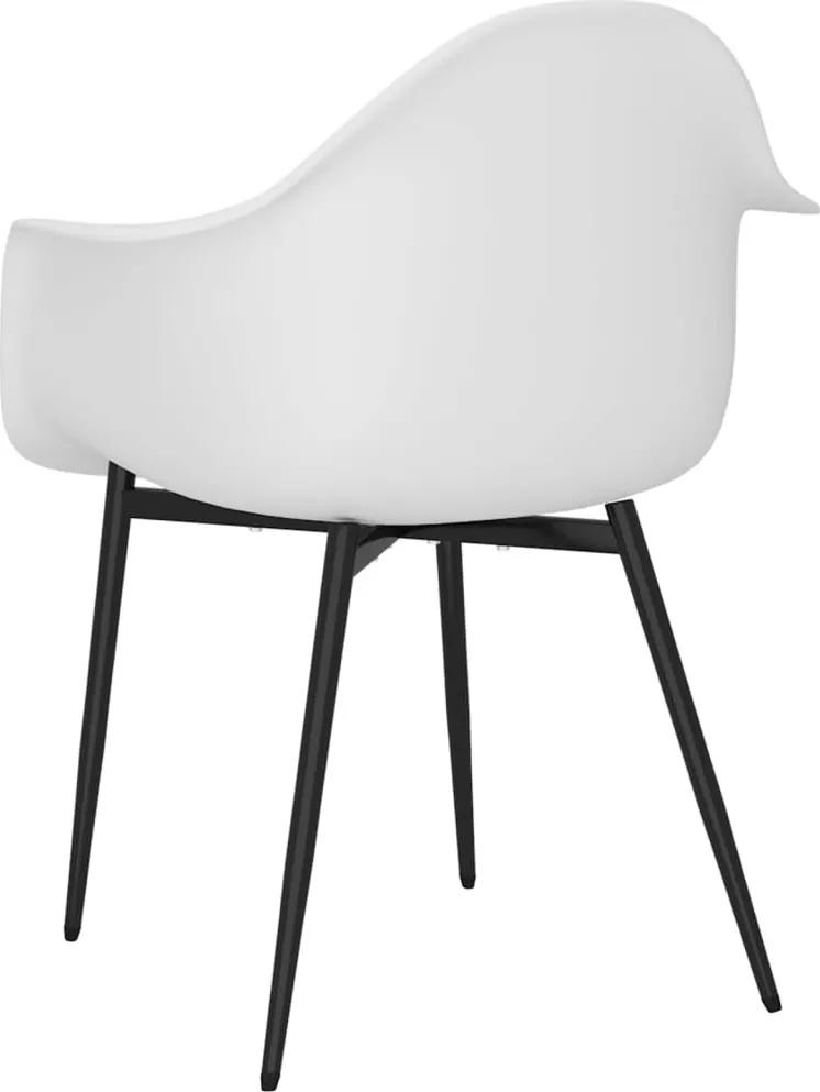 vidaXL Jídelní židle 6 ks PP [3082356] Barva: Bílá