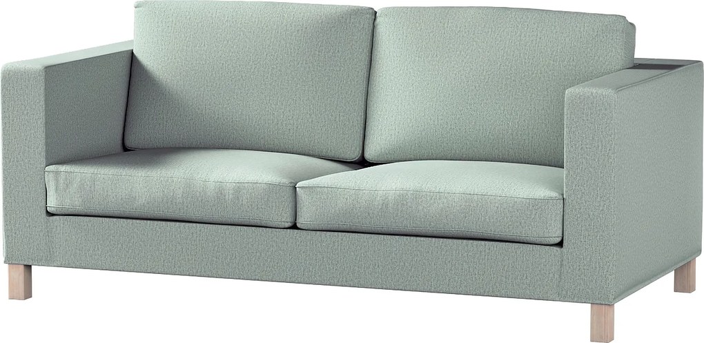 Potah na pohovku IKEA Karlanda rozkládací, krátký barva zelená látka pletený vzor