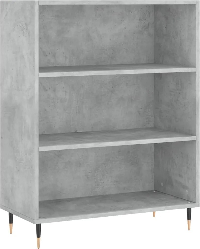 Skříň highboard betonově šedá 69,5x34x180 cm kompozitní dřevo 3200053