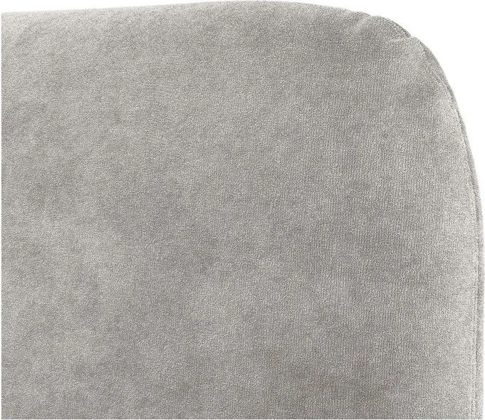 Světle šedá čalouněná dvoulůžková postel s roštem 160x200 cm Vera – Micadoni