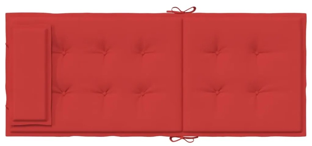 Podušky na židli s vysokým opěradlem 2 ks červené látka oxford - Default Title